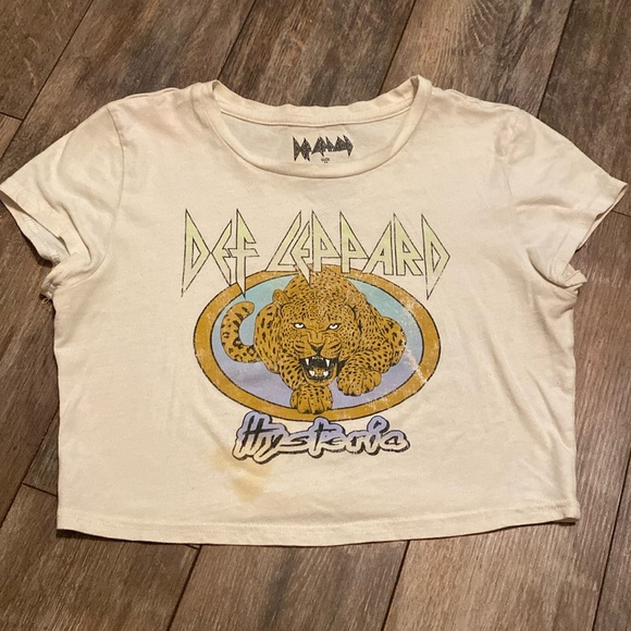 Tops | Def Leppard Hysteria Crop Top | Poshmark